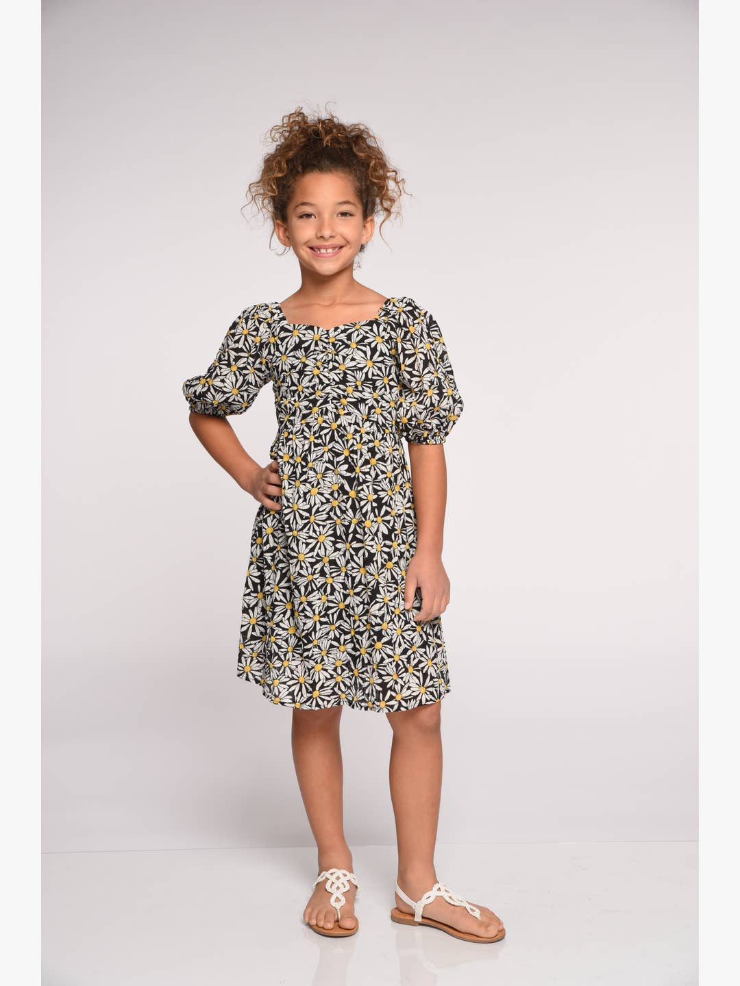 Little l Big l Tween Girls Daisy Floral Dress – myhannahbanana