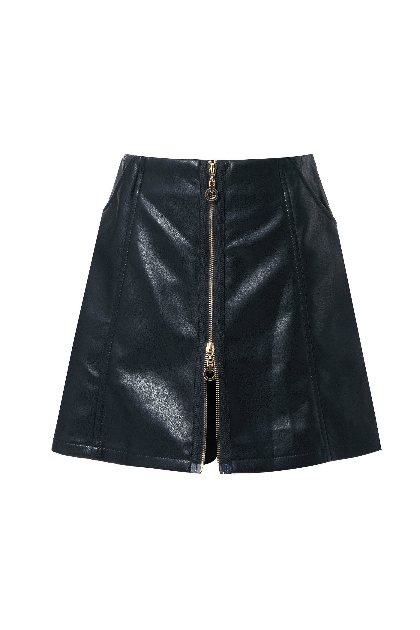 Little Girl's Chic Motto Pleather Mini Skirt – myhannahbanana