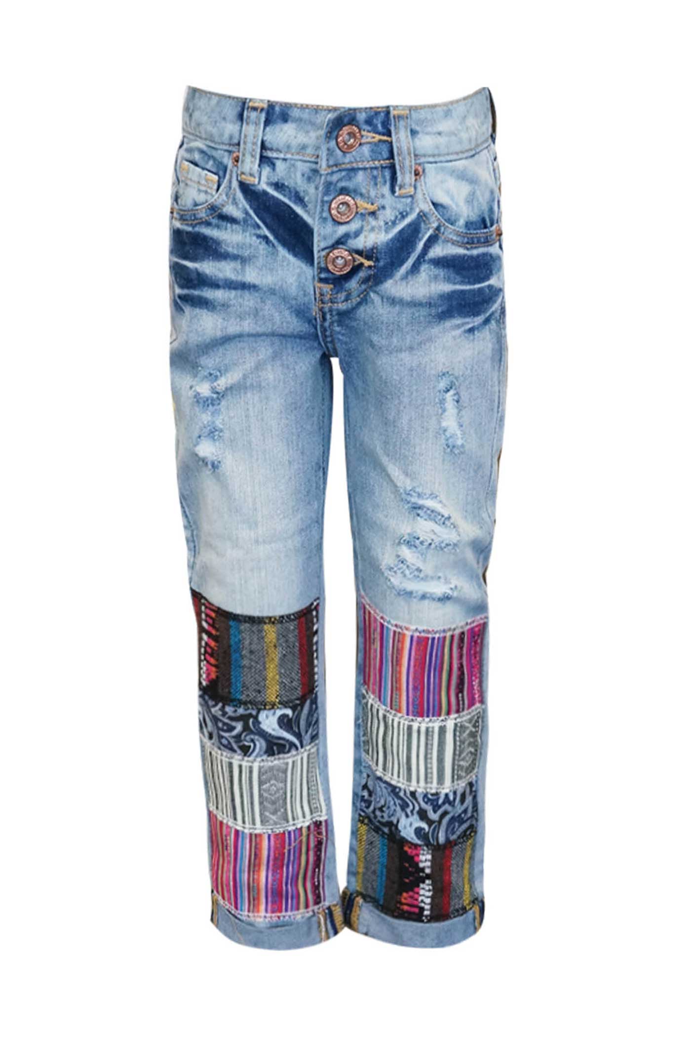 Hannah Banana | Girls Vintage Boho Style Patchwork Jeans – myhannahbanana