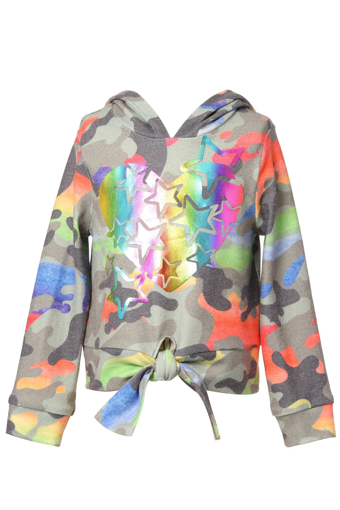Baby Girl's Star Rainbow Camo Print Hoodie – myhannahbanana