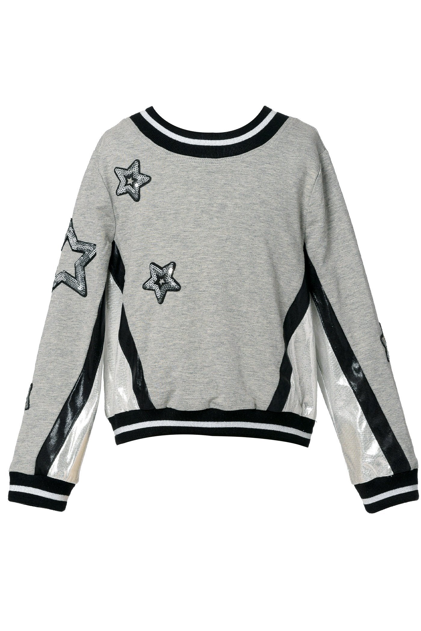 Baby Girl's Sporty Pleather Trim Star Crewneck – HANNAH BANANA